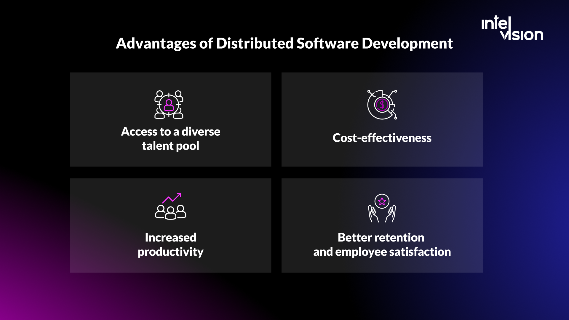 Advantages of Distributed Development - Intelvision
